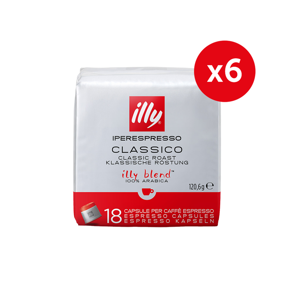 Classico Iperespresso Capsules 6 Pack Carton – illy Australia