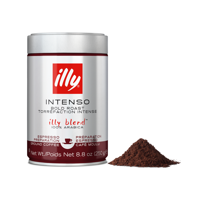 Intenso Espresso Ground Coffee 6x250g – illy Australia