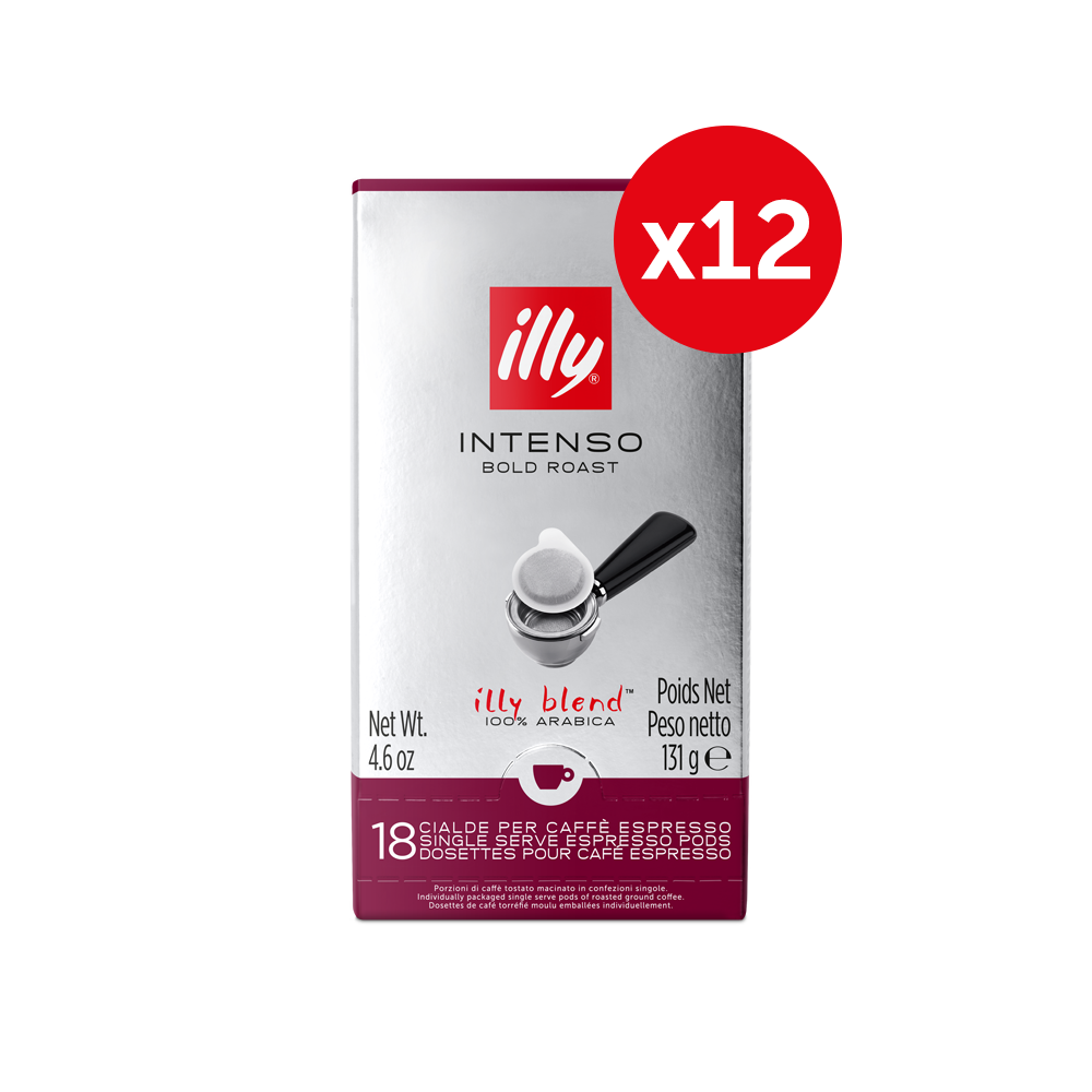 Intenso E.S.E. Pods 12 Pack Carton – illy Australia