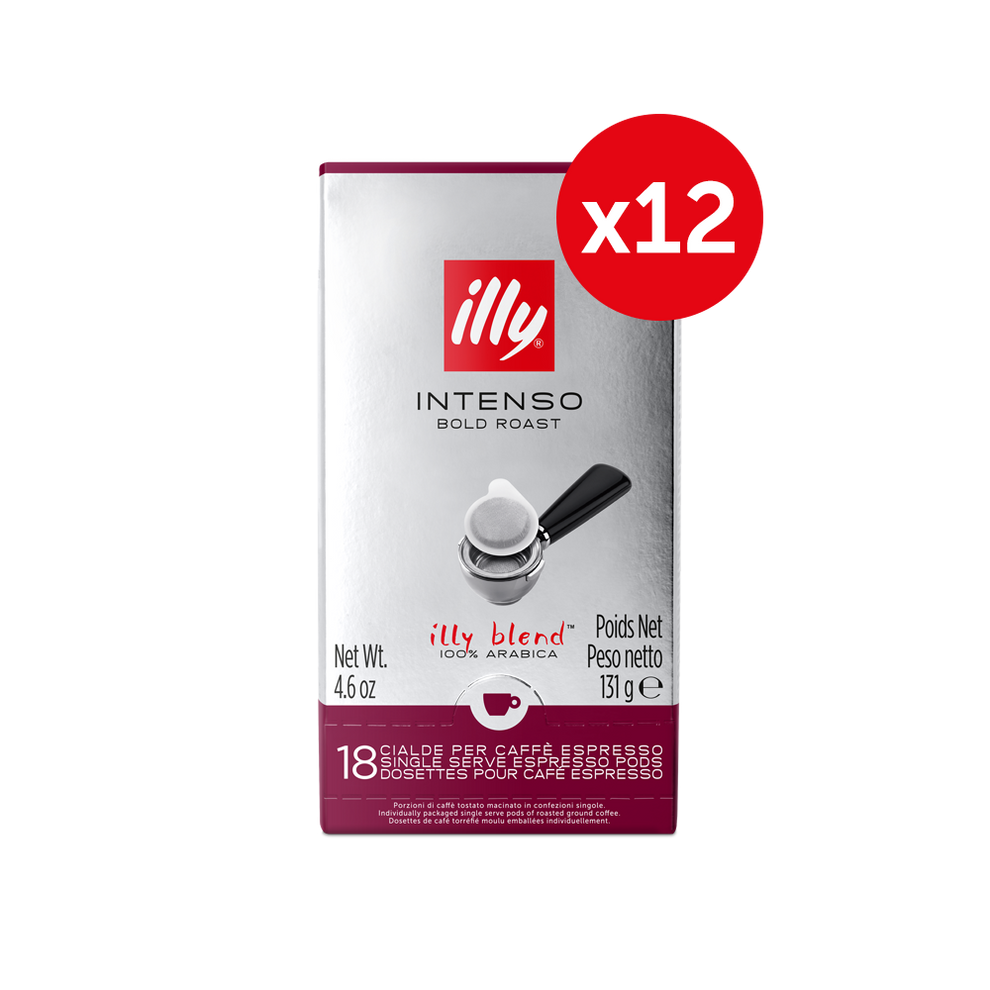 Intenso E.S.E. Pods 12 Pack Carton – illy Australia